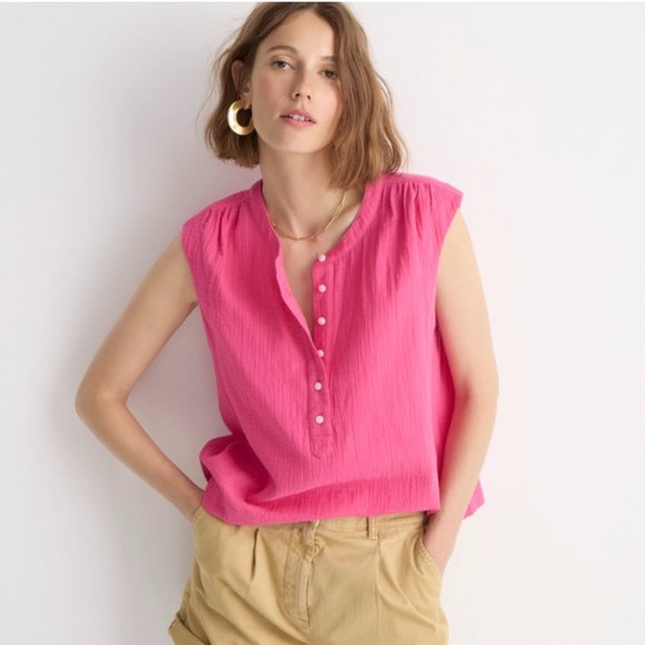 J. Crew | Tops | Jcrew Cora Top In Soft Gauze | Poshmark